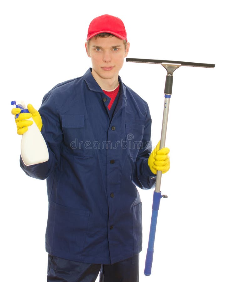 Cleaning stock photo. Image of middle, person, working - 29563300