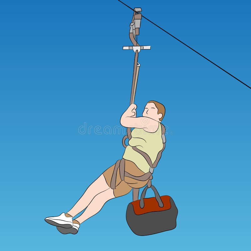 Zip Line Cartoon Stock Illustrations – 532 Zip Line Cartoon Stock ...