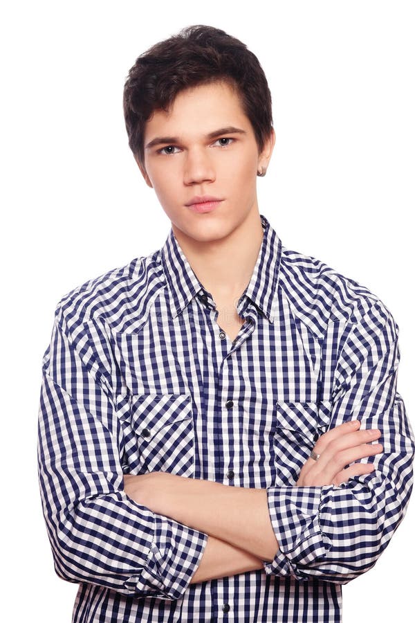 Young man stock image. Image of beautiful, casual, face - 17587023