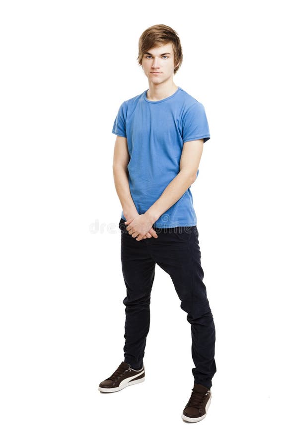 Teenager boy standing stock image. Image of adult, attitude - 23145501