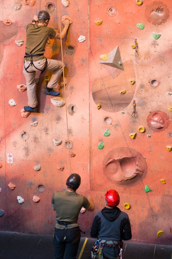 Young Man Abseiling editorial stock image. Image of instruction - 97444829