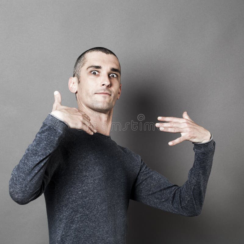 A Young Man Accusing Someone, Young Indian Pointing at Someone or ...