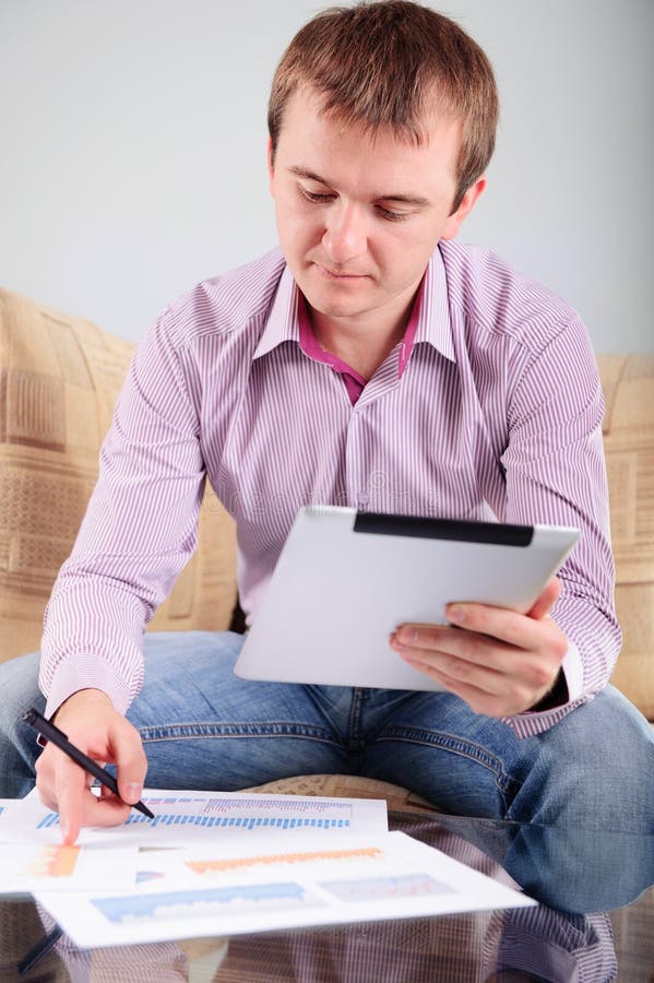 Businessman Analyzing Graphs and Charts Stock Photo - Image of data ...