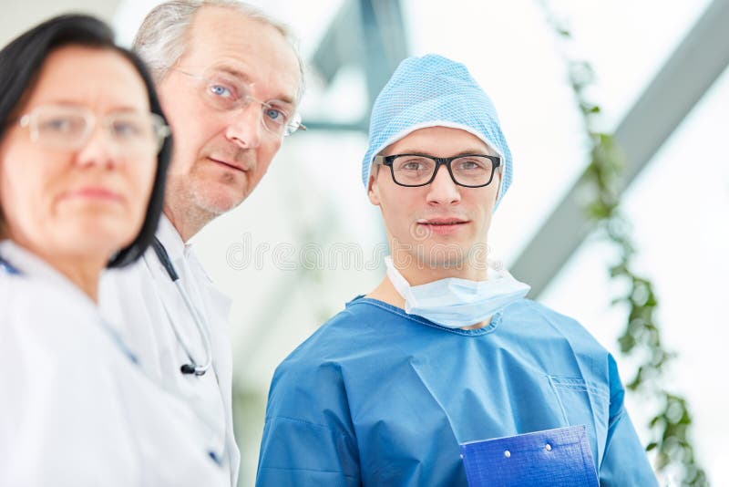 Young Man As Surgeon in Intensive Care Stock Photo - Image of ...