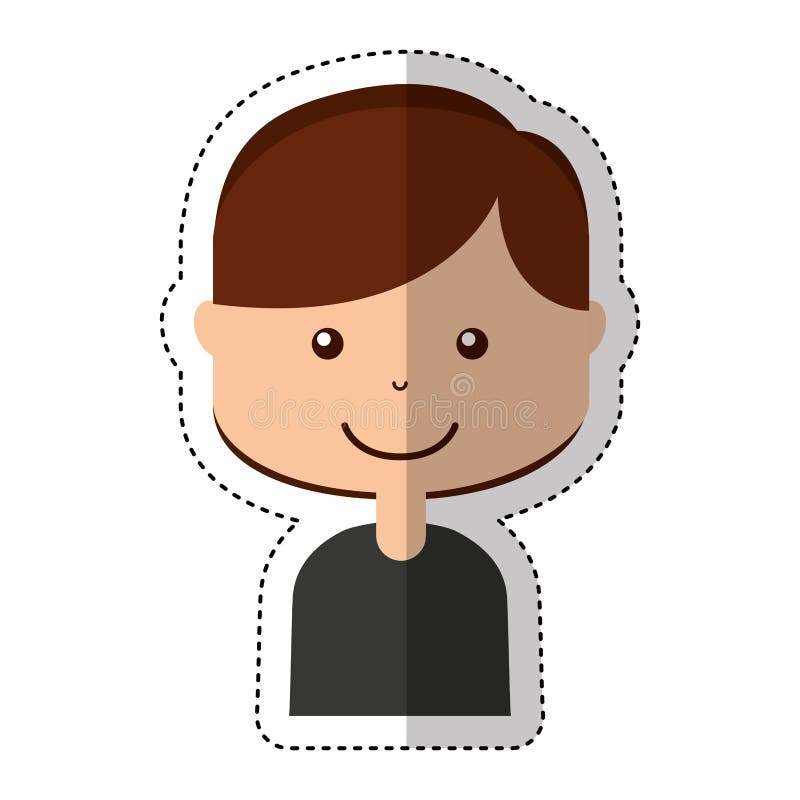 Young man avatar character stock illustration. Illustration of decent ...