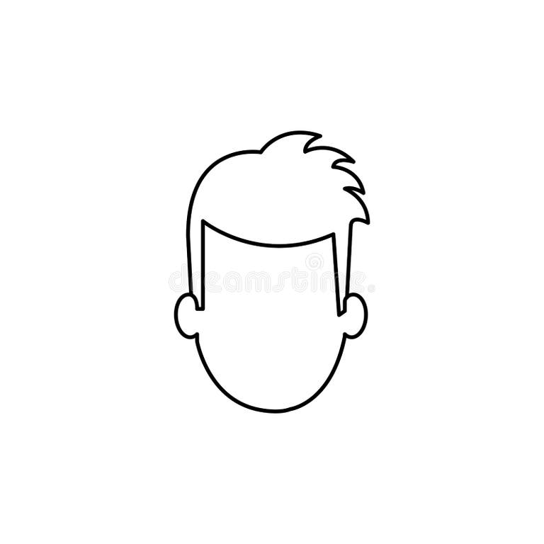 Young man avatar character stock illustration. Illustration of fashion ...