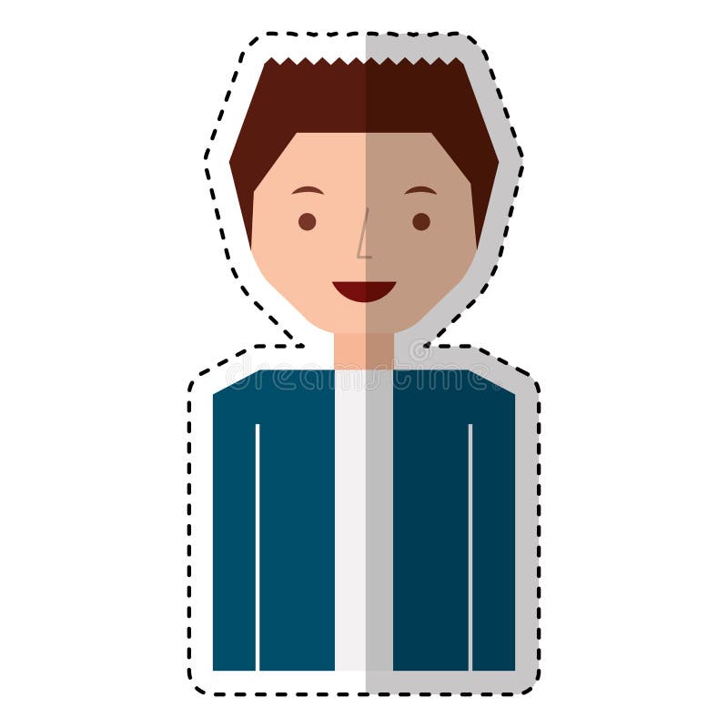 Young man avatar character stock vector. Illustration of decent - 85433068