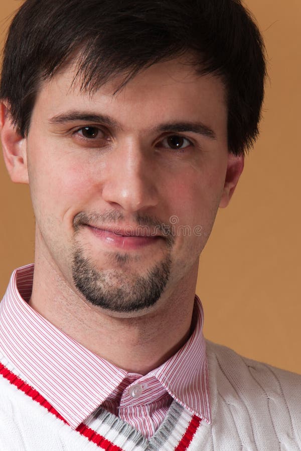 Young man with beard stock photo. Image of person, face - 18035308