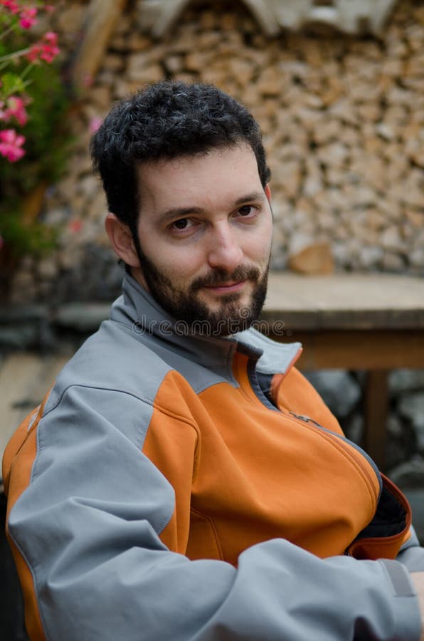 Young man with beard stock image. Image of expressive - 38214129