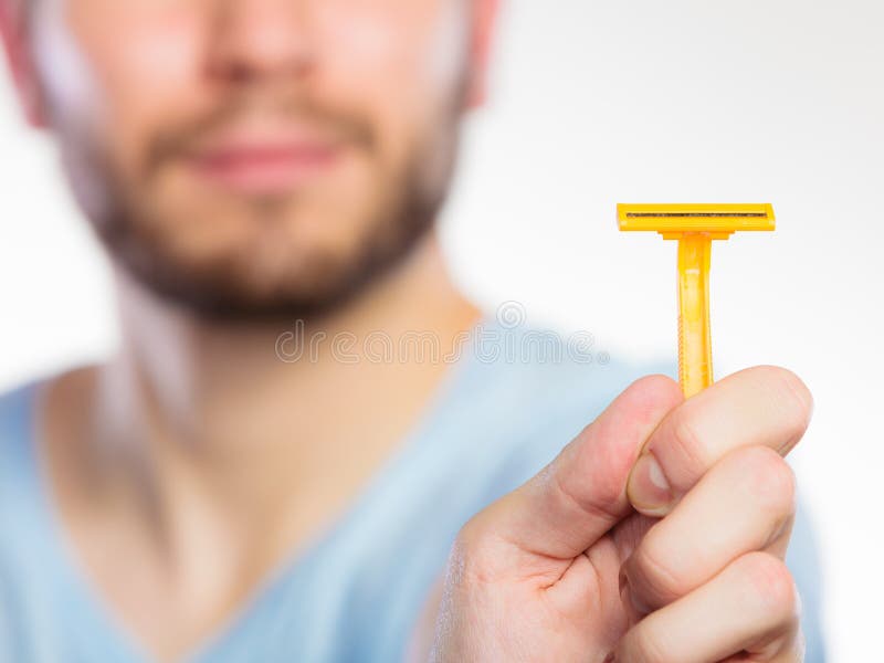 235 Young Man Holding Razor Blade Hand Stock Photos - Free & Royalty ...