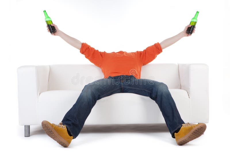 Sleeping man in a chair stock photo. Image of limp, jack - 13241974