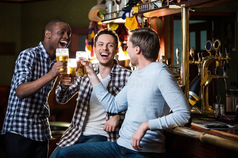 Young man with beer stock image. Image of group, enthusiast - 71972865