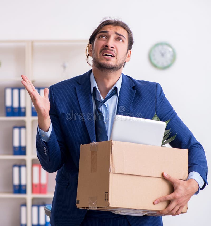Young Man Being Fired from His Work Stock Photo - Image of lawyer, boss ...