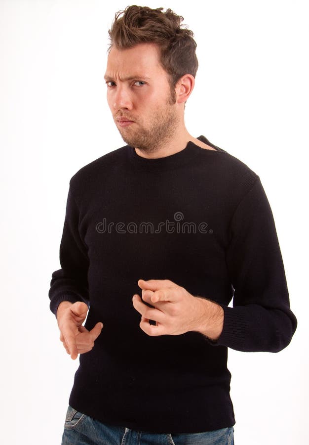Man crying in distress stock photo. Image of young, caucasian - 35379548