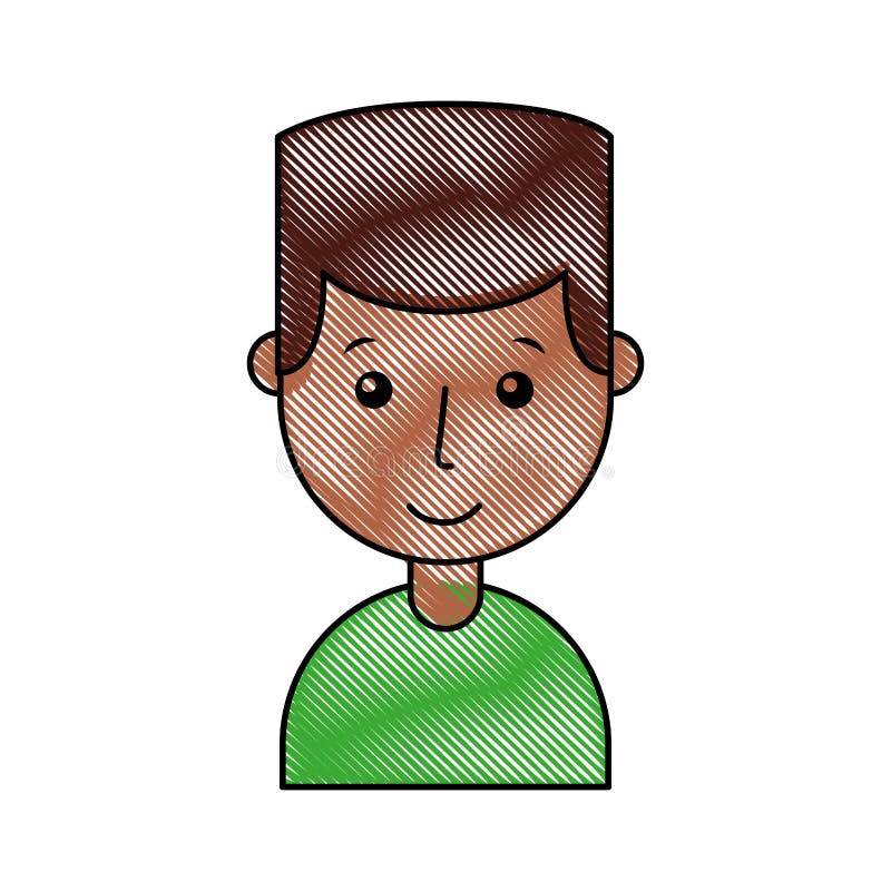 Young man black character stock vector. Illustration of casual - 95486438