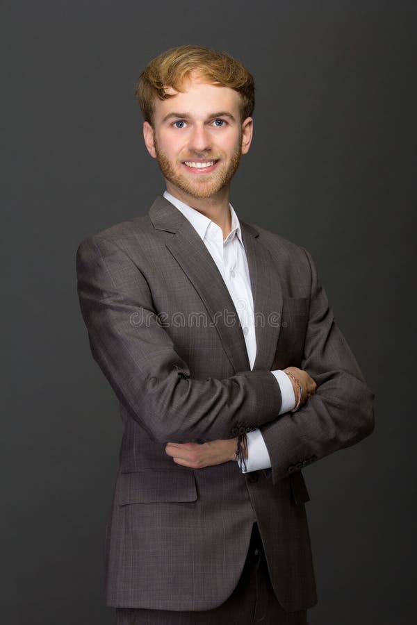 Young man in blazer stock image. Image of portrait, fashionable - 51560371