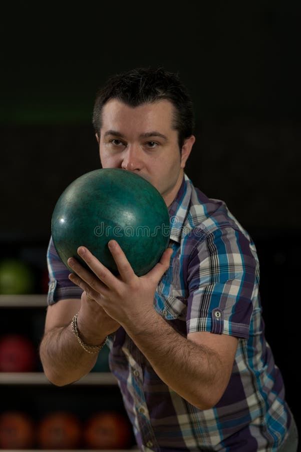 Young Man Bowling stock image. Image of happiness, throwing - 36730779