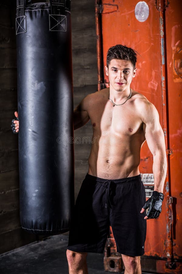 Young man boxing workout stock image. Image of adult - 47410977