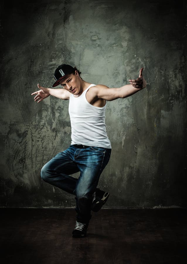 Young man break-dancer stock photo. Image of aerobics - 41401420