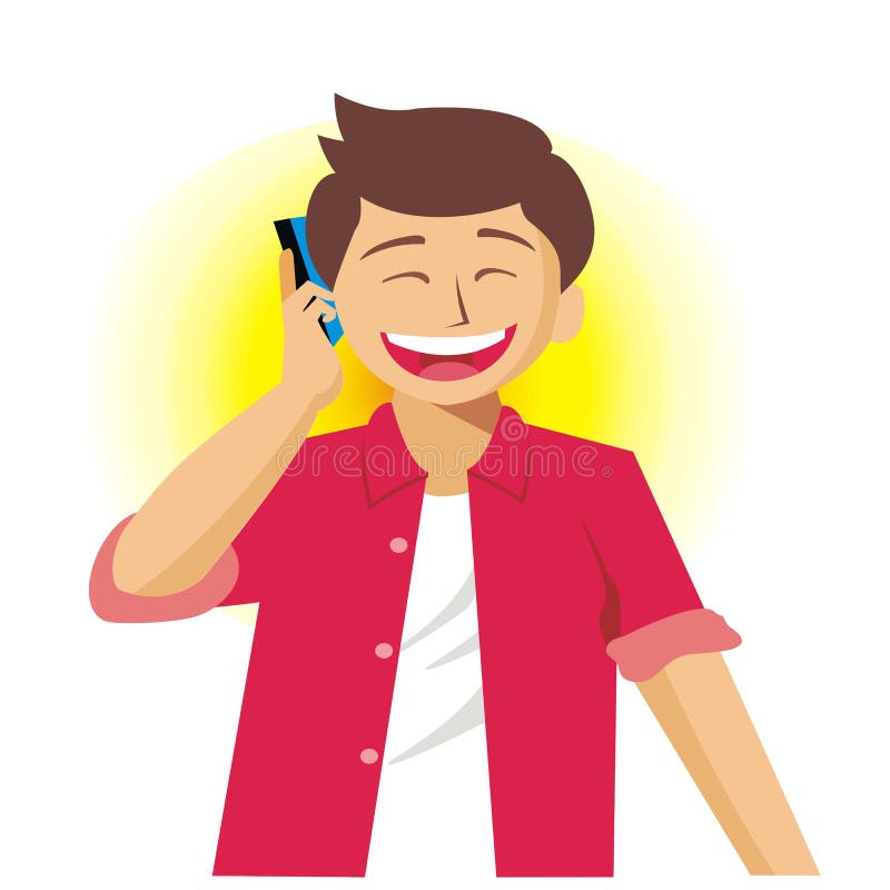 Calling Someone Illustration Stock Illustrations – 103 Calling Someone ...