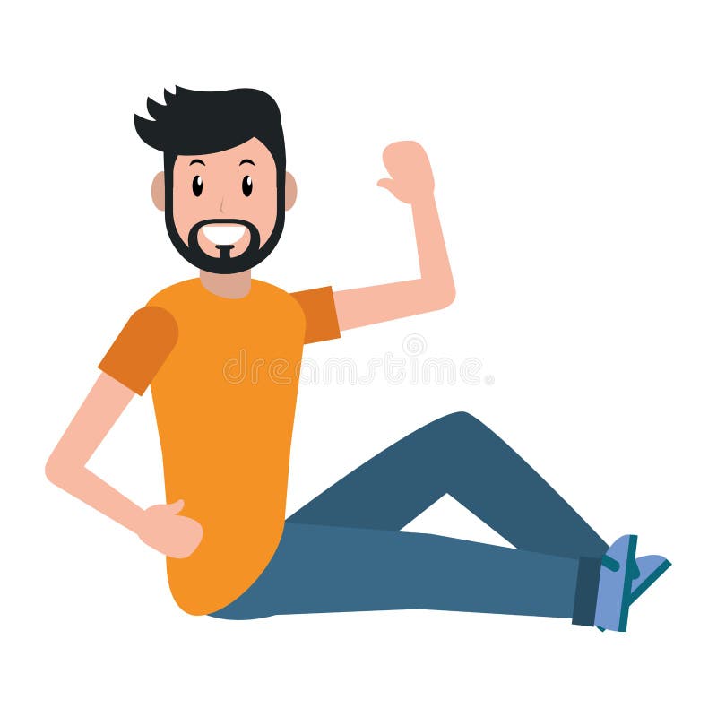 Young man cartoon stock vector. Illustration of people - 141722685
