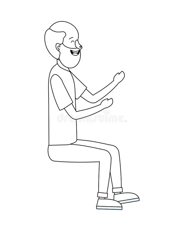 Young man cartoon stock vector. Illustration of lifestyle - 144923823