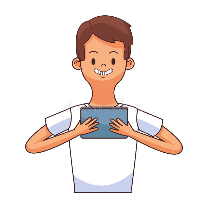 Young man cartoon stock vector. Illustration of graphic - 138543641