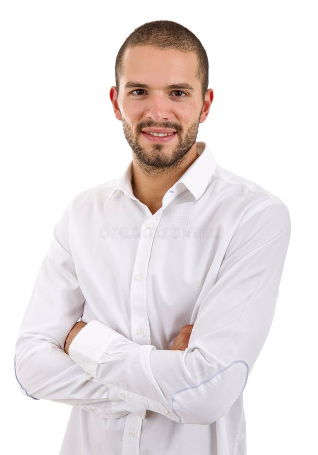 Man on white stock photo. Image of isolation, fresh, background - 14903934