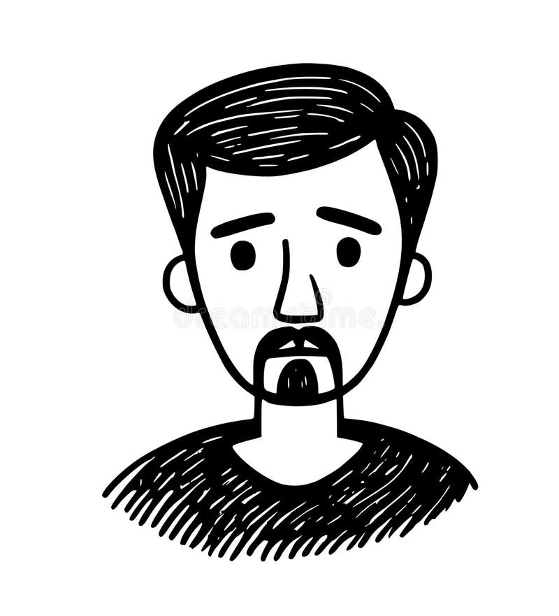 Young Man Character Cartoon Illustration Graphic Design Stock ...