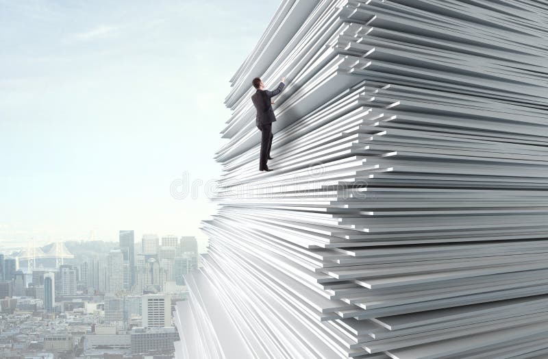 Young man climbing up stock image. Image of paper, architecture - 35055661