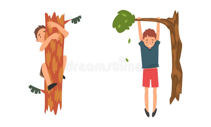 Scared Climbing Stock Illustrations – 69 Scared Climbing Stock ...