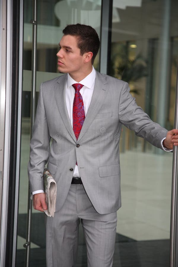 Young man comming out stock image. Image of seriously - 9059007