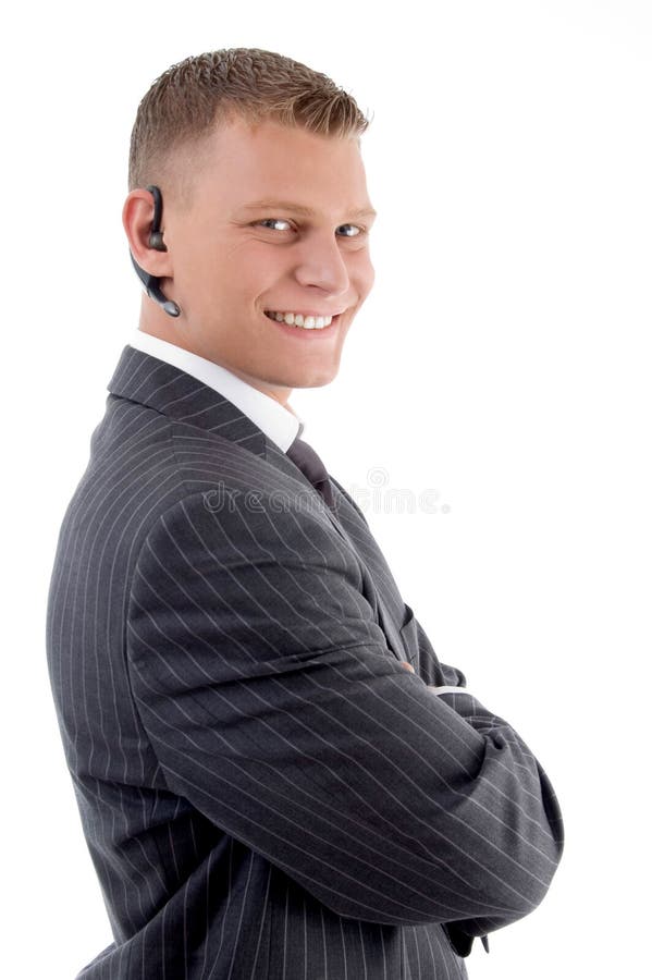 Young Man Communicating Friendly Stock Photo - Image of career ...