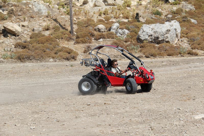 A Young Man Controls a Buggy Stock Image - Image of sport, speed: 109492747