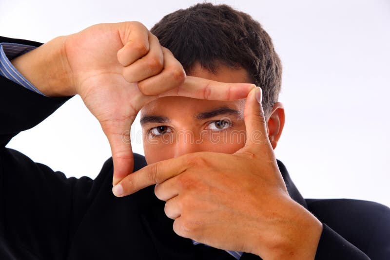 Hand Frame stock photo. Image of businessman, composition - 8549886