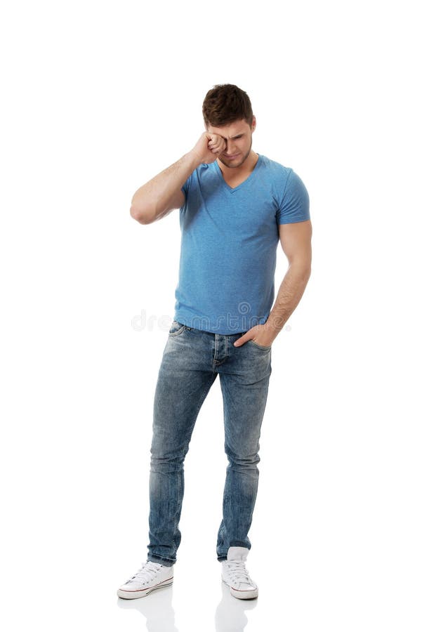 Young man crying. stock photo. Image of pressure, negativity - 50513774