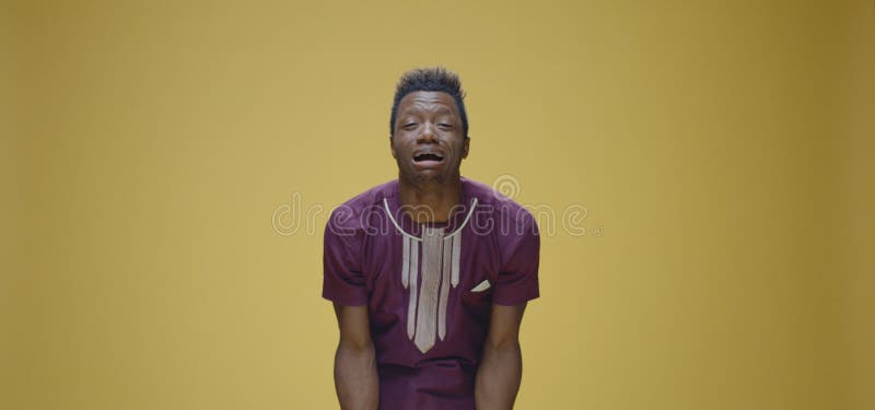 Young man crying to camera stock photo. Image of stress - 166220340