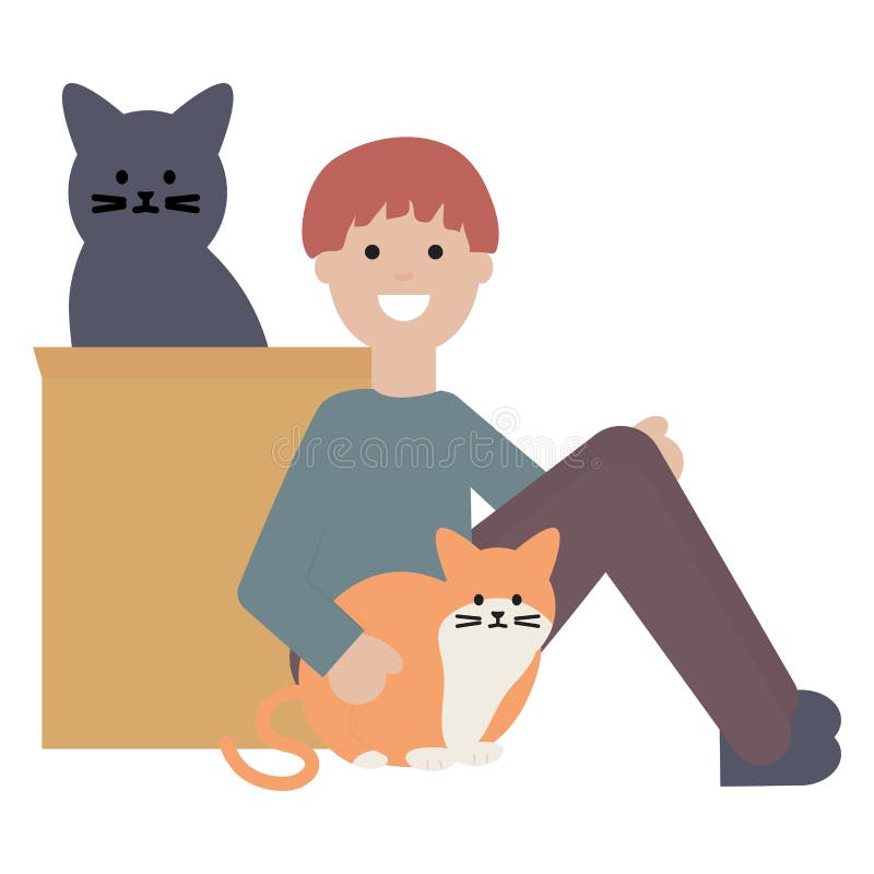 Cute Cat and Dog Mascots Adorables Characters Stock Vector ... Cute Cat and Dog Mascots Adorables Characters Stock Vector ...