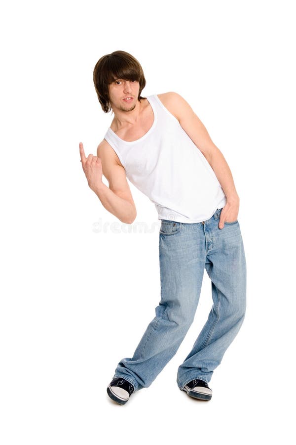 Young man dancing stock photo. Image of caucasian, happiness - 24497188