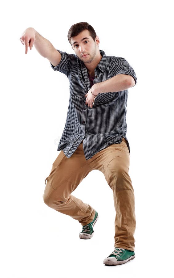 Young man dancing stock image. Image of action, motion - 36842885