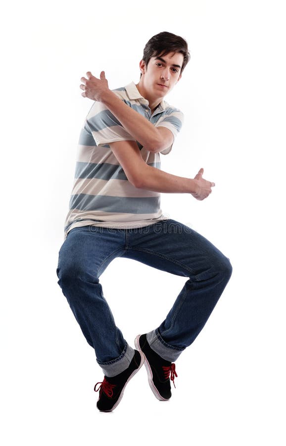 Young man dancing stock photo. Image of funky, motion - 36843008