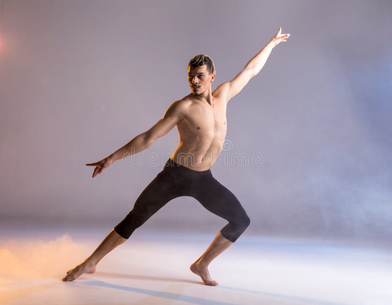 Young man dancing stock image. Image of modern, flexibility - 90863485