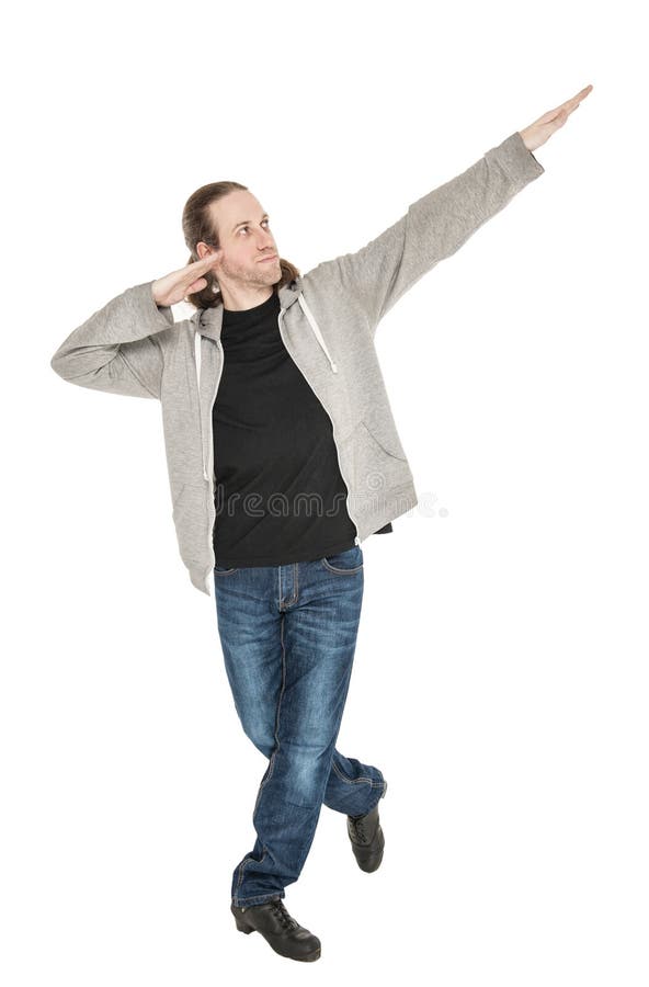 Young Man Dancing Irish Dance Isolated Stock Photo - Image of caucasian ...
