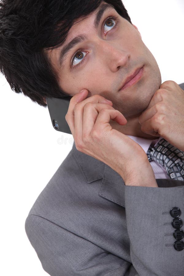 Young man daydreaming stock image. Image of inattentive - 30592723