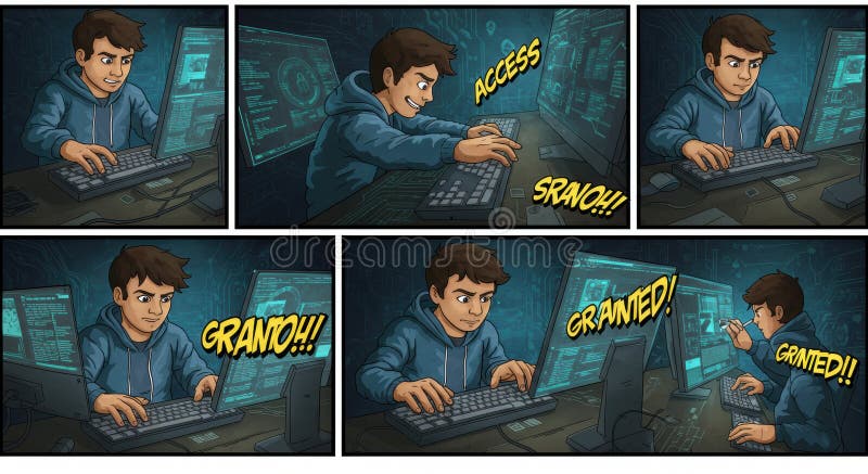 Young Hacker Successfully Navigates Computer Systems in a Digital ...