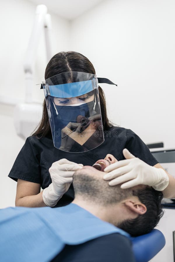 Young Man during Dentist Revision Stock Photo - Image of occupation ...