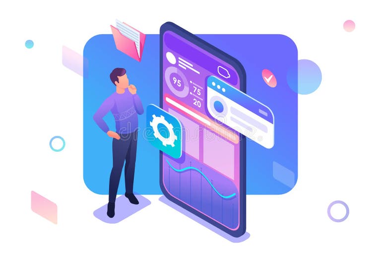 Mobile Data Collection Stock Illustrations – 45,785 Mobile Data ...