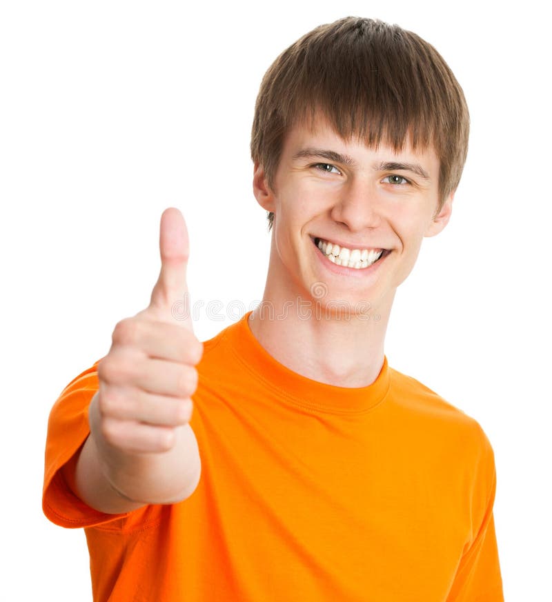 Young Man Doing the Ok Sign Stock Image - Image of smile, language ...