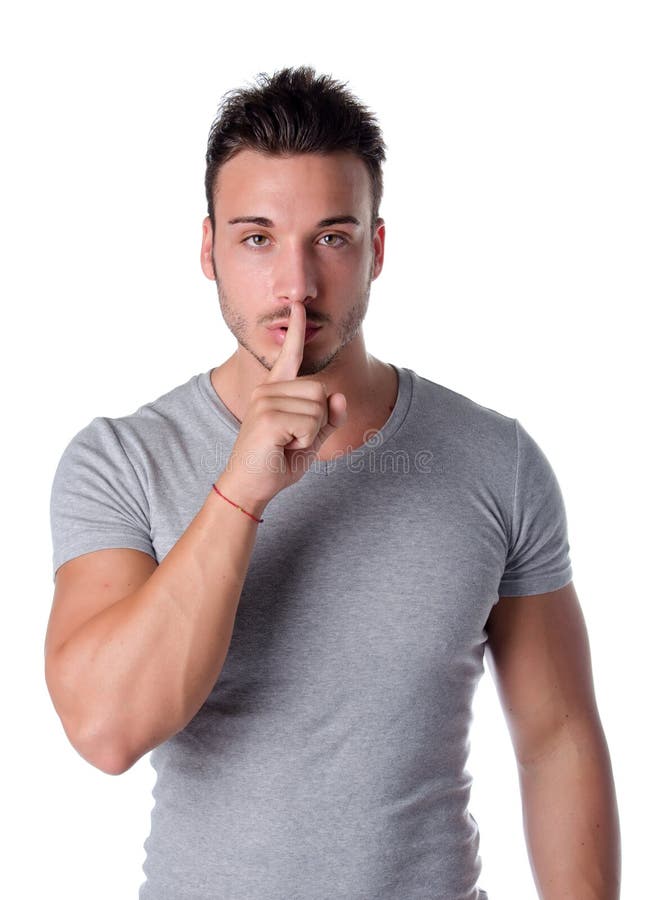 Young man doing shut stock photo. Image of male, caucasian - 31780710