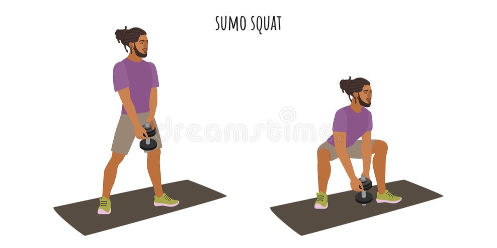 Sumo Squat Exercise Stock Illustrations 52 Sumo Squat Exercise Stock Illustrations Vectors
